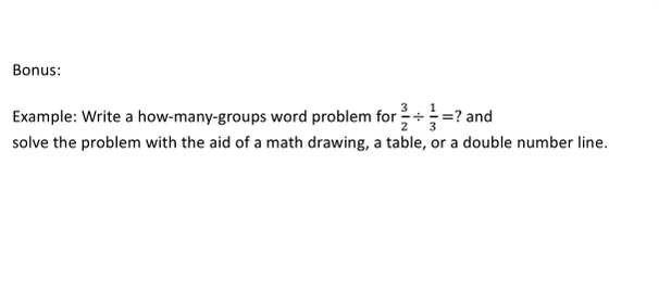 Solved Bonus:Example: Write a how-many-groups word problem | Chegg.com