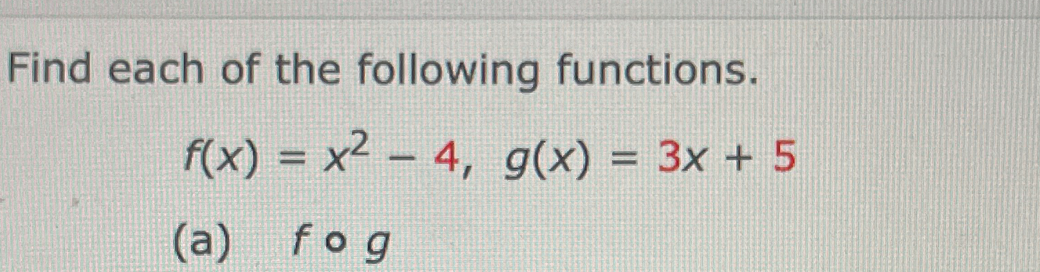 Solved Find each of the following | Chegg.com