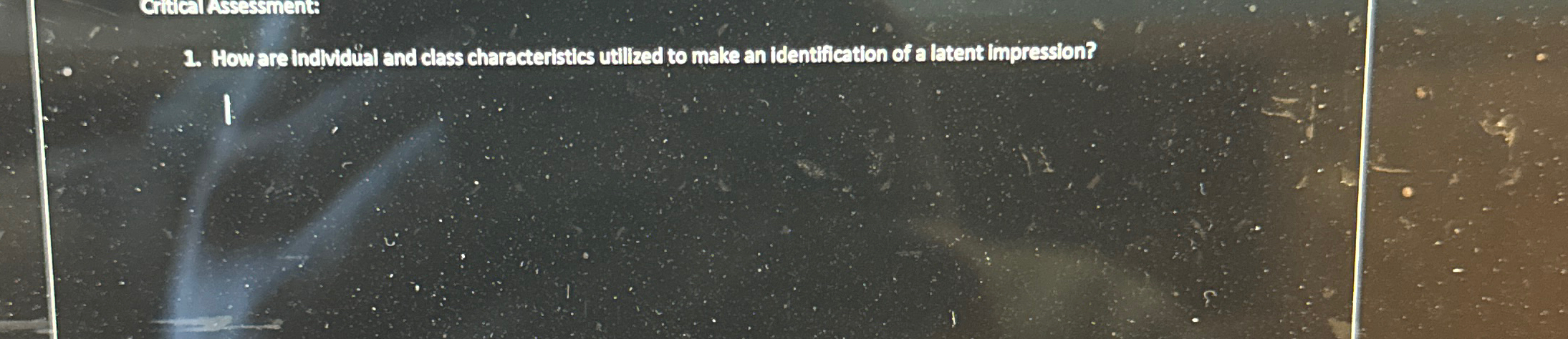 Solved How are individual and class characteristics utilized | Chegg.com