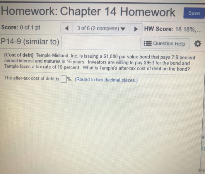 Solved Homework: Chapter 14 Homework Save Score: 0 of 1 pt 3 | Chegg.com Solved Homework: Chapter 14 Homework Save Score: 0 of 1 pt 3 | Chegg.com