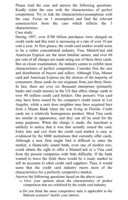Solved Please read the case and answer the following | Chegg.com
