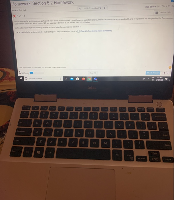 Solved Homework Section 5 2 Homework Hw Score 54 175 433