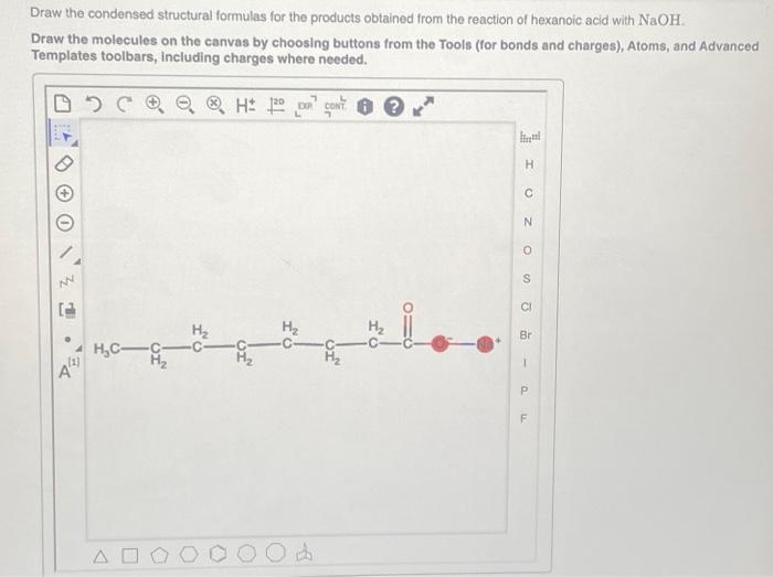 Solved Draw the condensed structural formulas for the | Chegg.com