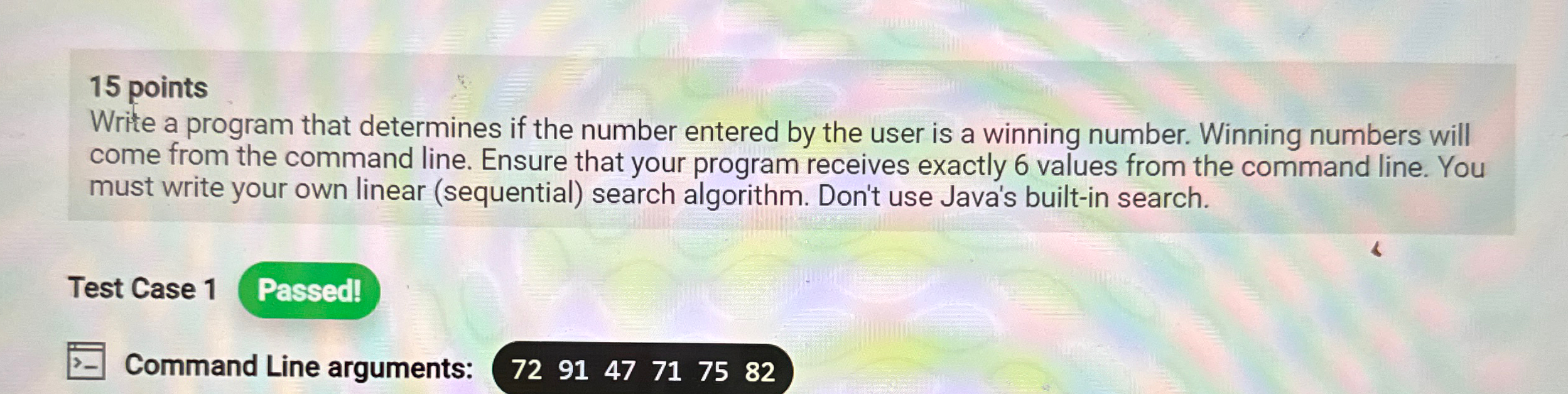 Solved 15 ﻿pointsWrite a program that determines if the | Chegg.com