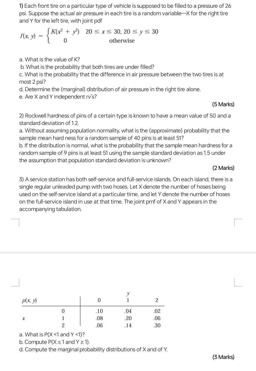 Solved 1.Each front tire on a particular type of vehicle is | Chegg.com