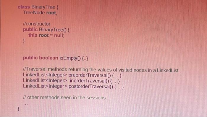Solved A binary tree is formed from objects belonging to the | Chegg.com