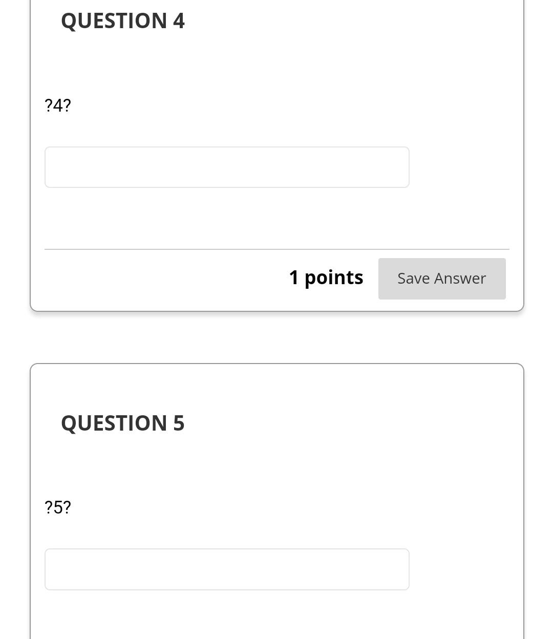 QUESTION 2 ?2? 1 points Save Answer QUESTION 3 | Chegg.com