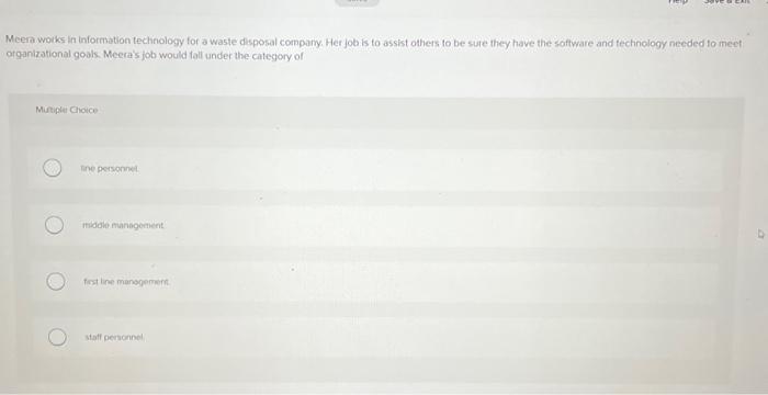 Solved Meera works in information technology for a waste | Chegg.com