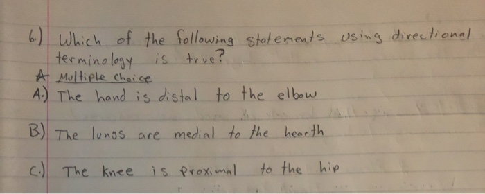 Solved Which of the following statements using directional | Chegg.com