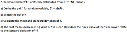 Solved Random variable theta is uniformly distributed from 0 | Chegg.com