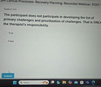 Solved Cunsion 2 ﻿of 8The participant does not participate | Chegg.com