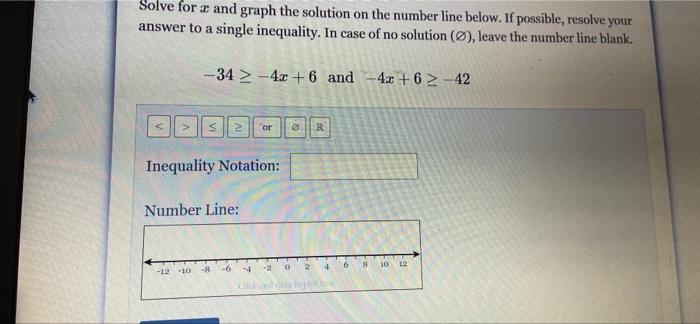 Solved Solve for and graph the solution on the number line | Chegg.com