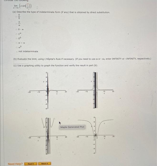 Solved Consider the following. limx→0+(1+x)3/x (a) Describe | Chegg.com