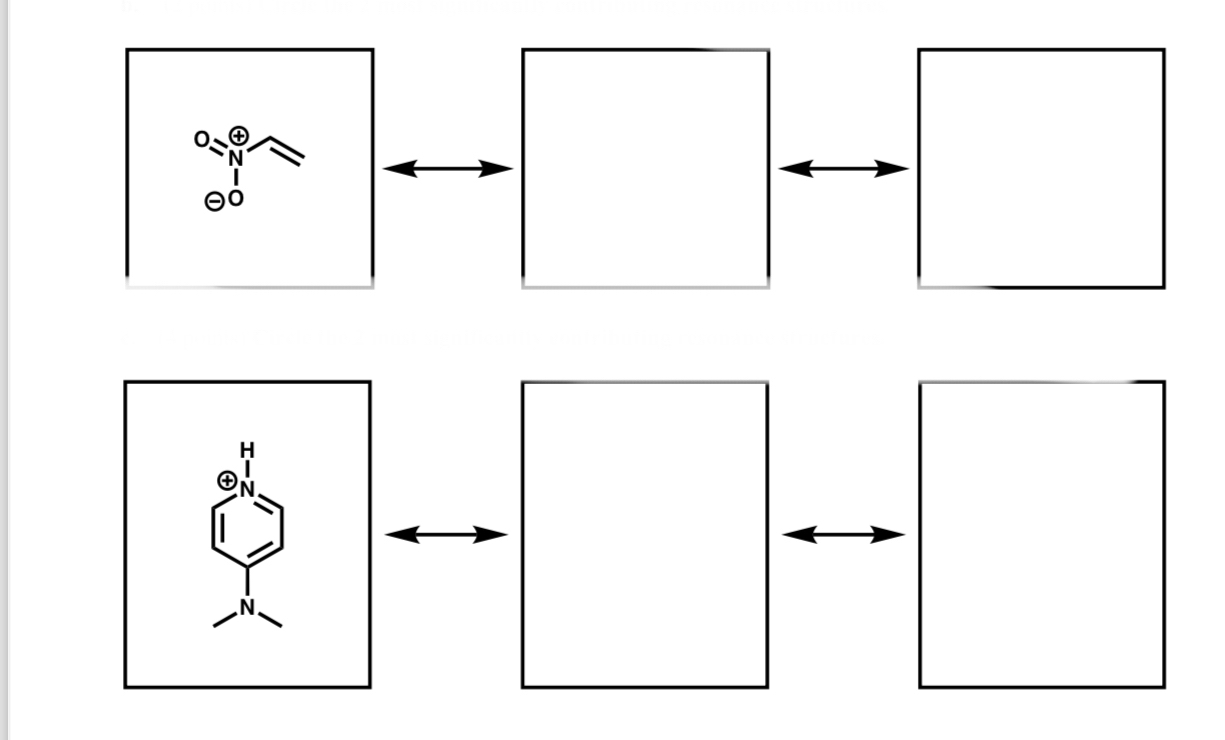 Solved how do you draw the resonance structures for both | Chegg.com