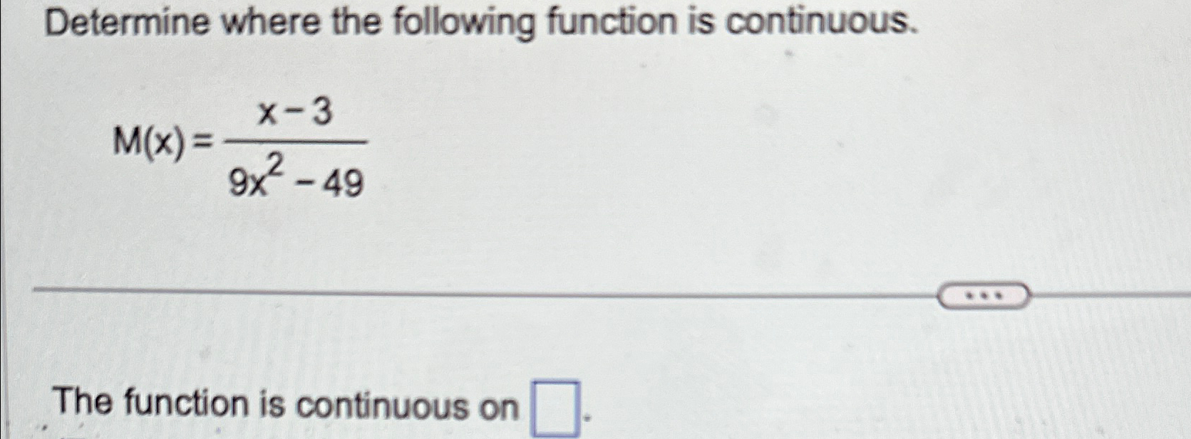 Solved Determine where the following function is | Chegg.com