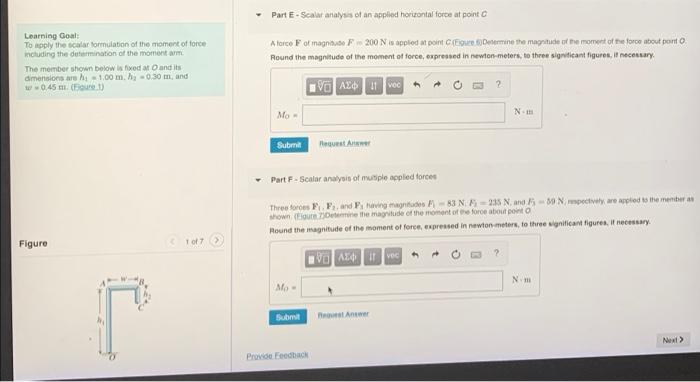 Solved Learning Goal: To apply the scalar formulation of the | Chegg.com