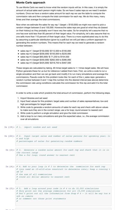 Solved Part II - Using Monte Carlo for a business | Chegg.com