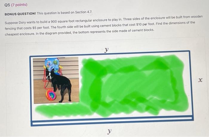 Solved BONUS QUESTION! This question is based on Section 4.7 | Chegg.com