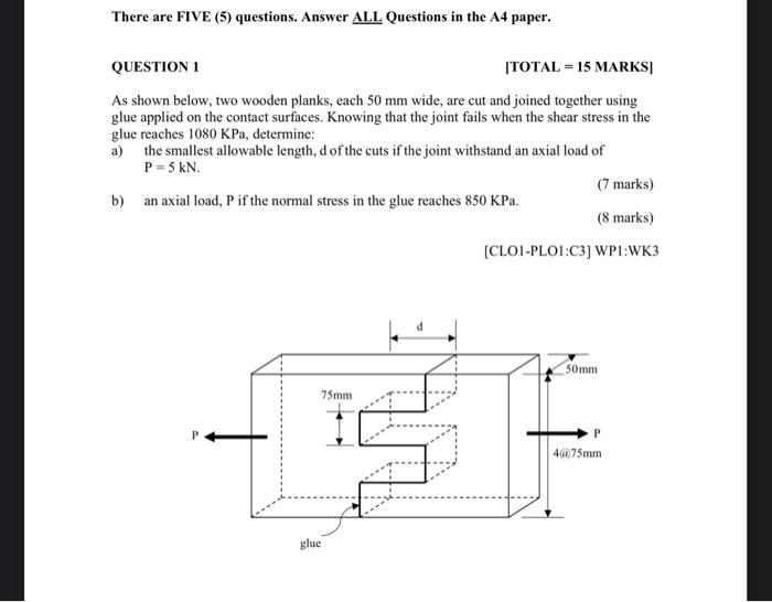 Solved There are FIVE (5) questions. Answer ALL Questions in | Chegg.com