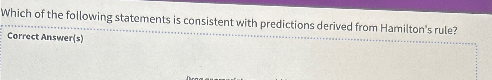 Solved Which of the following statements is consistent with | Chegg.com