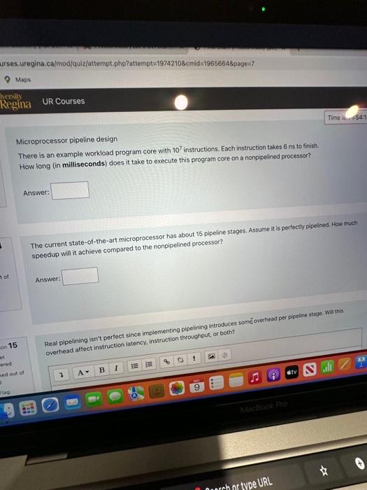 Solved Microprocessor pipeline design There is an example | Chegg.com