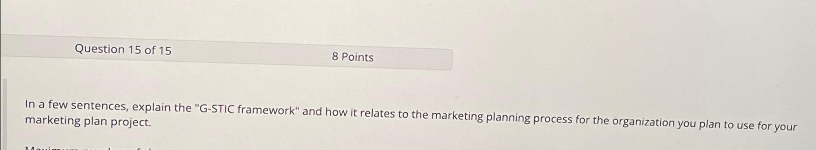 Solved Question 15 ﻿of 158 ﻿PointsIn a few sentences, | Chegg.com