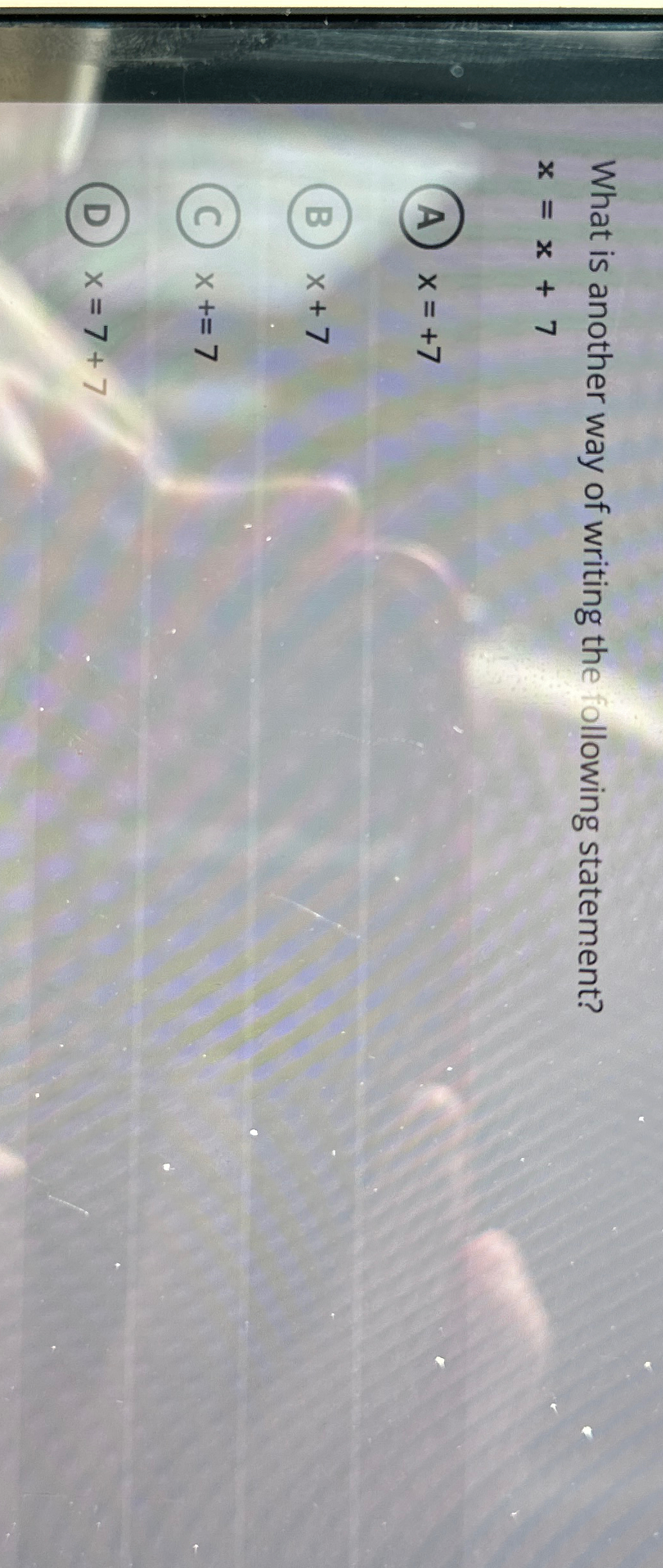 Solved What is another way of writing the following | Chegg.com