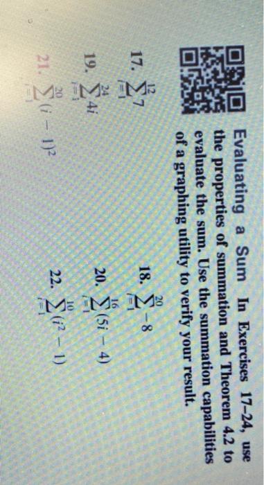 Solved UN ( Σ(3 + 2) Σε Finding a Sum In Exercises 5-10, | Chegg.com