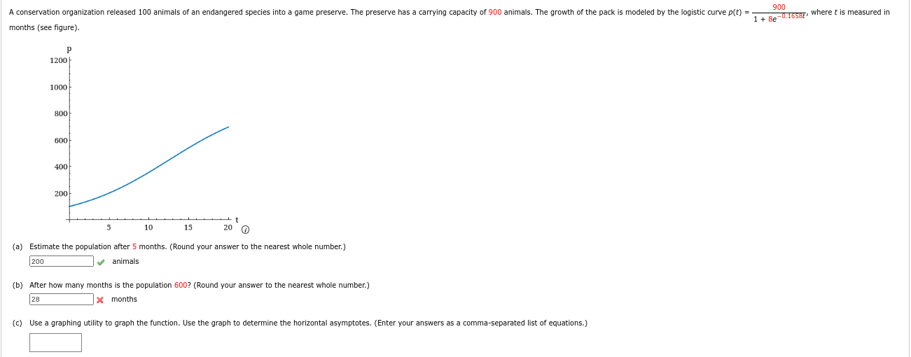 months (see figure).(a) ﻿Estimate the population | Chegg.com
