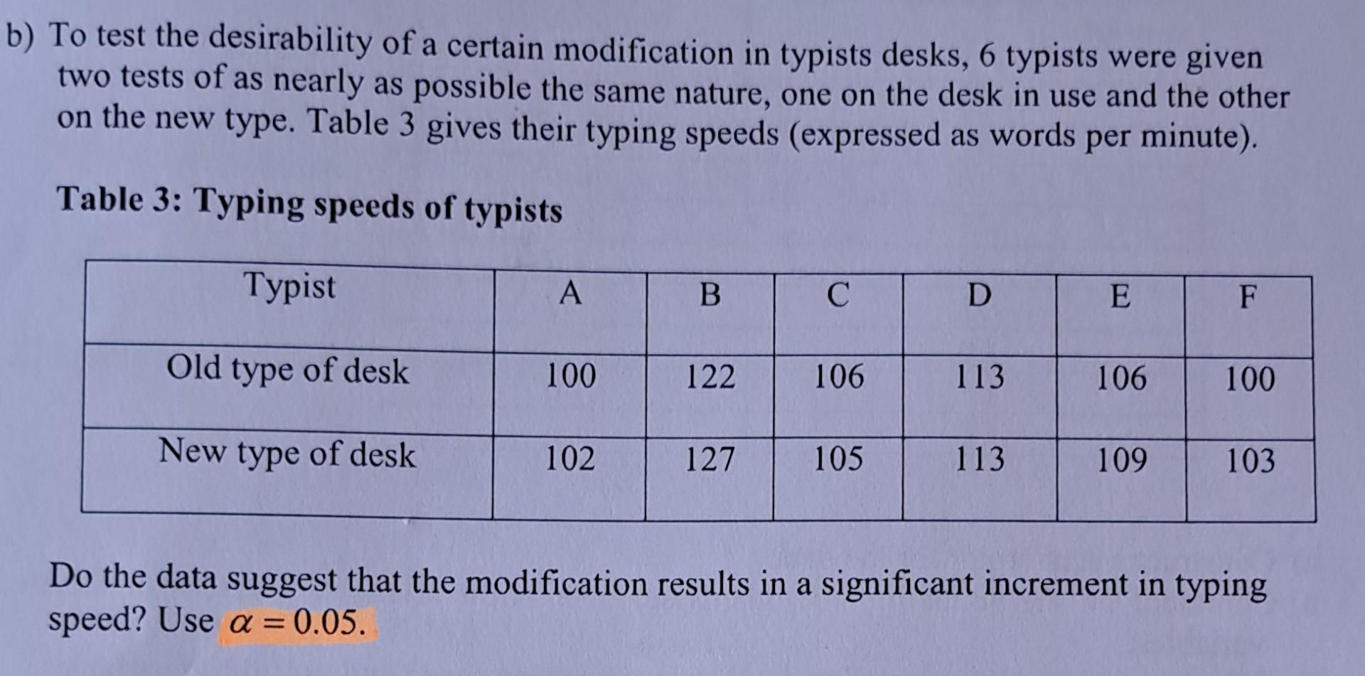 Solved To test the desirability of a certain modification in | Chegg.com
