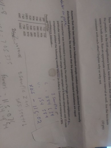 Solved do I run a 2 prop t test on this one? | Chegg.com