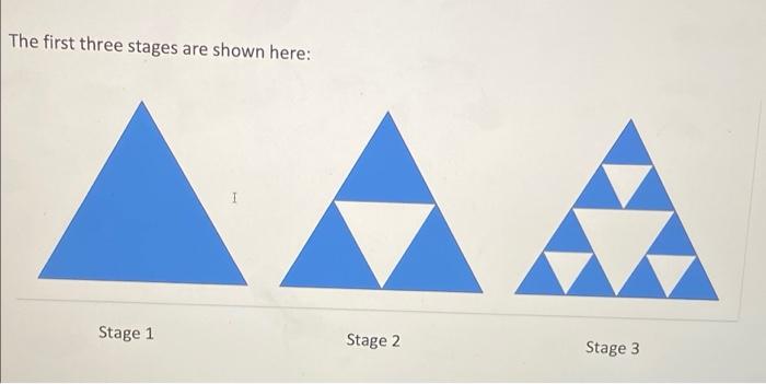 Solved The first three stages are shown here: Stage 1 Stage | Chegg.com