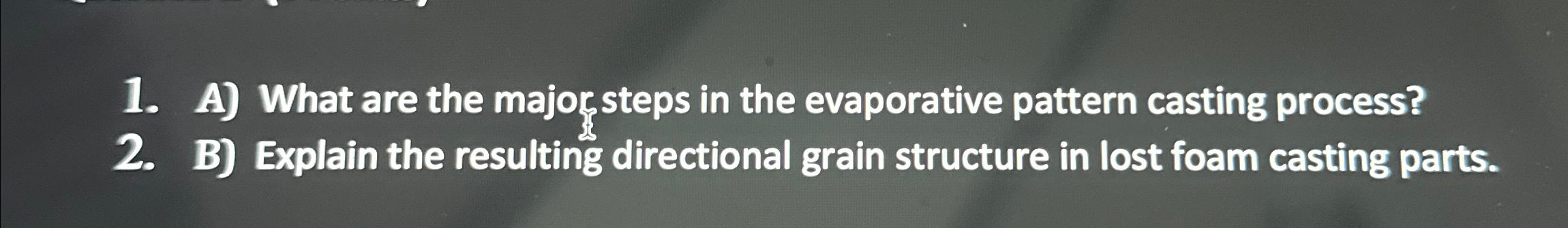 Solved A) ﻿What are the majofsteps in the evaporative | Chegg.com