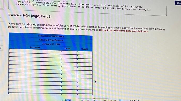 Solved Required information Exercise 9-24 (Algo) Complete | Chegg.com