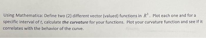 Using Mathematica: Define two (2) different vector | Chegg.com