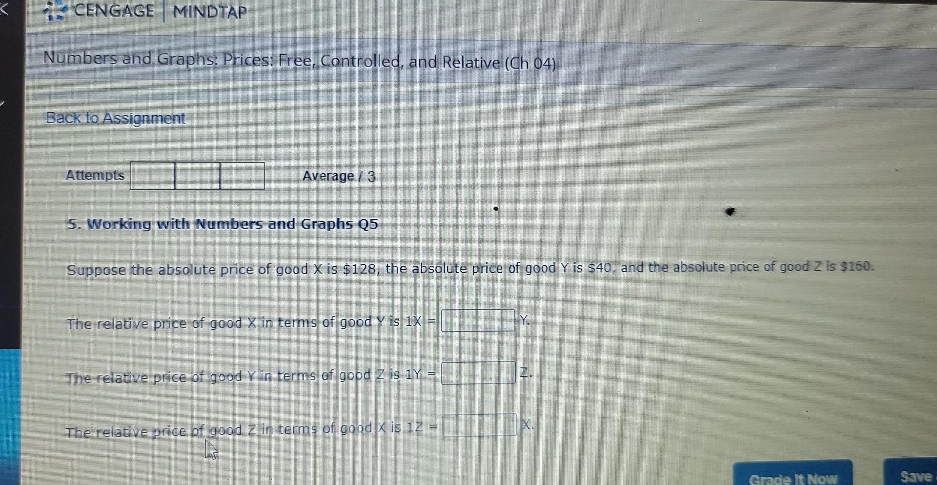 Solved CENGAGE MINDTAP Numbers and Graphs: Prices: Free, | Chegg.com