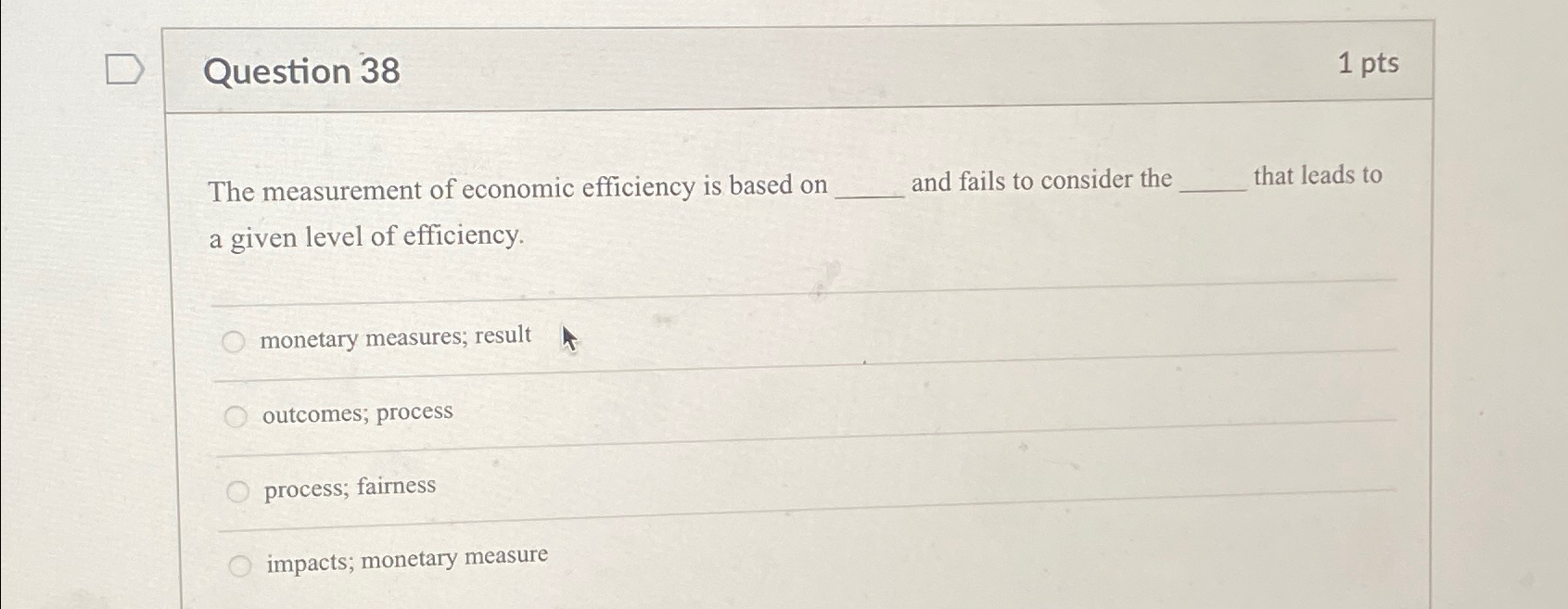 Solved Question 381 ptsThe measurement of economic | Chegg.com Solved Question 381 ptsThe measurement of economic | Chegg.com