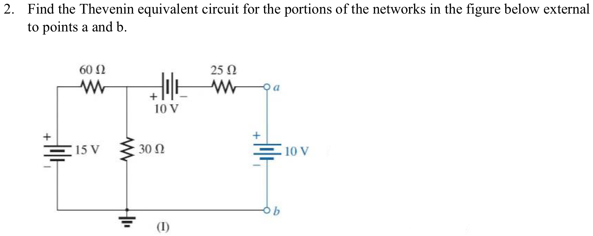 Solved Find the Thevenin equivalent circuit for the portions | Chegg.com