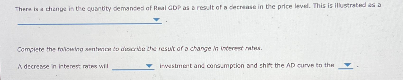 Solved There is a change in the quantity demanded of Real | Chegg.com