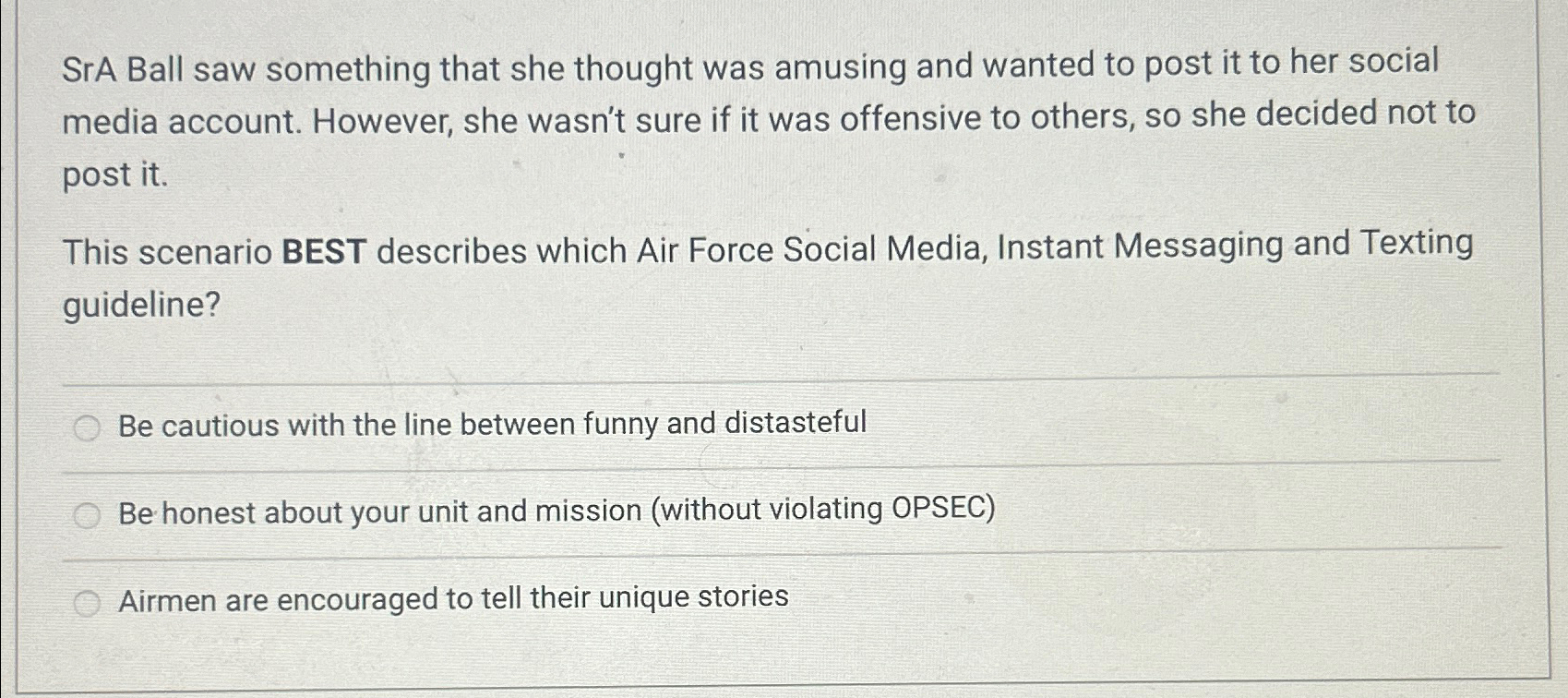 Solved SrA Ball saw something that she thought was amusing | Chegg.com