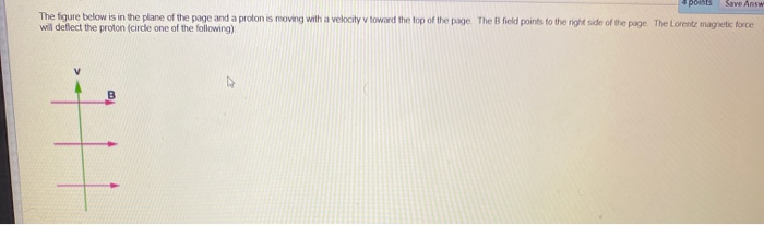 Solved 4 points Save Answ The figure below is in the plane | Chegg.com