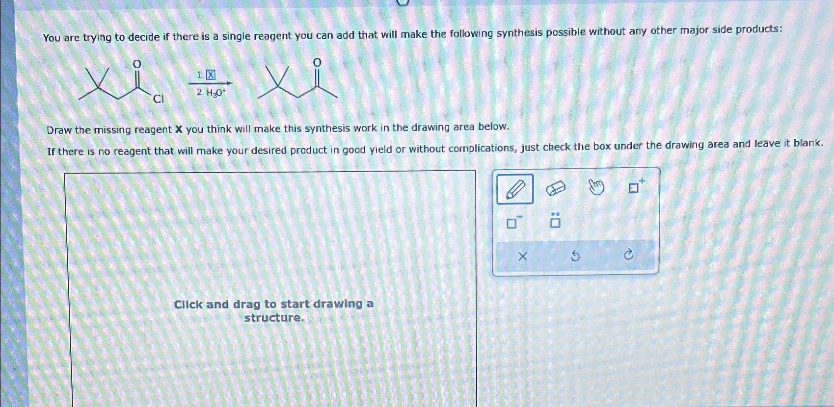 Solved You are trying to decide if there is a single reagent | Chegg.com