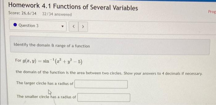 Solved Homework 4.1 Functions of Several Variables Score: | Chegg.com