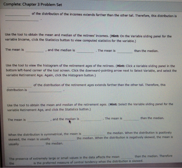Solved Complete: Chapter 3 Problem Set of the distribution | Chegg.com