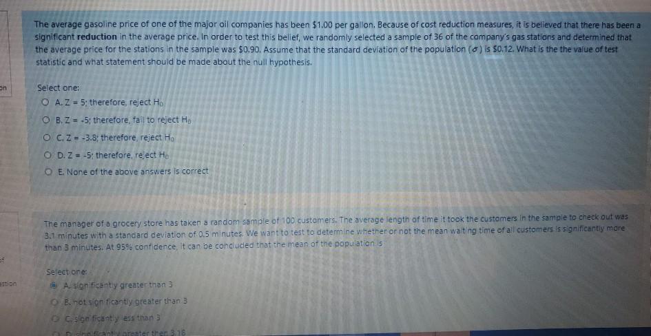 Solved In order to determine whether or not there is a | Chegg.com