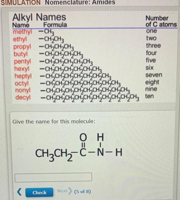 Solved Give the name for this molecule: | Chegg.com