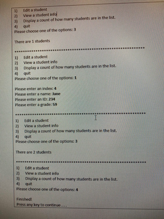 Solved Paragraph Font StudentInfo.cpp Program Description: | Chegg.com