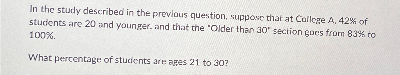Solved In the study described in the previous question, | Chegg.com