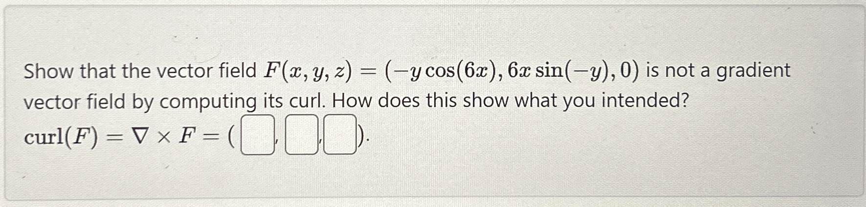 Solved Show that the vector field | Chegg.com