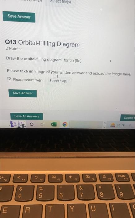 Solved Q13 Orbital-Filling Diagram 2 Points Draw the | Chegg.com